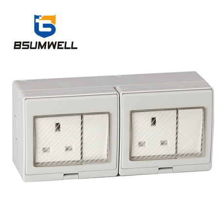 PS-2SS 2Gang Switch 2Gang Socket - Buy 2Gang Switch, waterproof socket ...