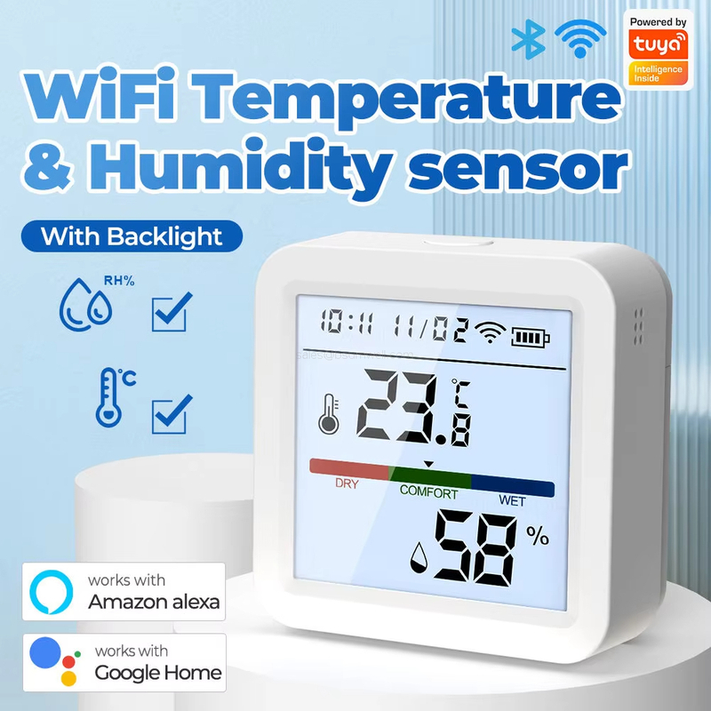 Wireless Thermometer And Hygrometer Sensor Wifi Temperature And ...