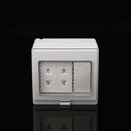 16A 250V 1 Way 2 Way 1 Gang Switch 2Gang Socket Waterproof Weatherproof ...