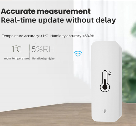 Tuya/SmartLife App ZigBee Smart Temperature And Humidity Sensor Battery ...