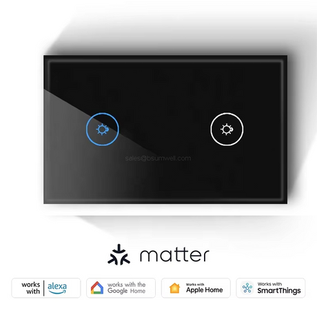 Matter US Standard Intelligent Switch Smart Touch Switch Supports Alexa ...