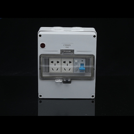 IP66 Factory Price 8-Way MCB Enclosure Junction Box PC with Dual 5-Pin ...