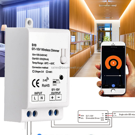 RF 433mhz DC 9V 12V 24V 48V Dimmer Switch Remote Control Dimmable ...