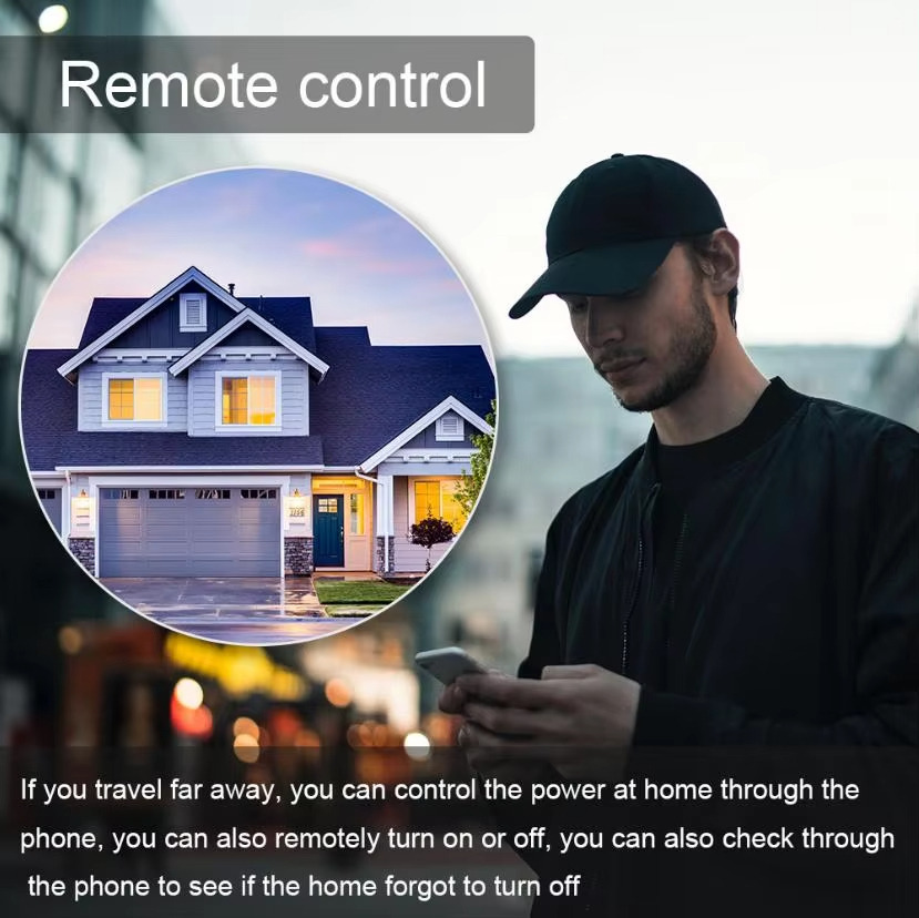 Smart WiFi Electricity Meter MCB 63A 1P 220V Tuya App Remote Control ...