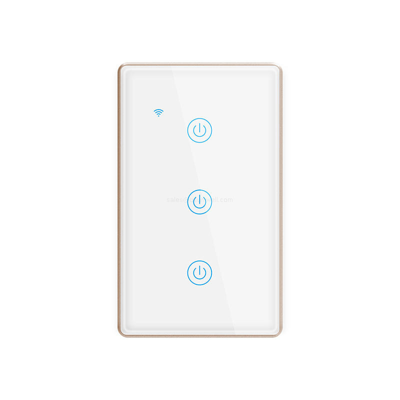 New Tuya Touch Wall Switch - US/EU Standard, Silver/Gold Metal Bezel ...