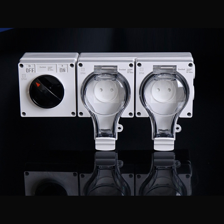 16A 220V Russian IP66 2 Outlet Socket with 1 Switch GOST for Industrial ...