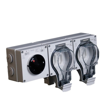 IP66 Waterproof 2 Outlet Socket with Switch INMETRO Certified for ...